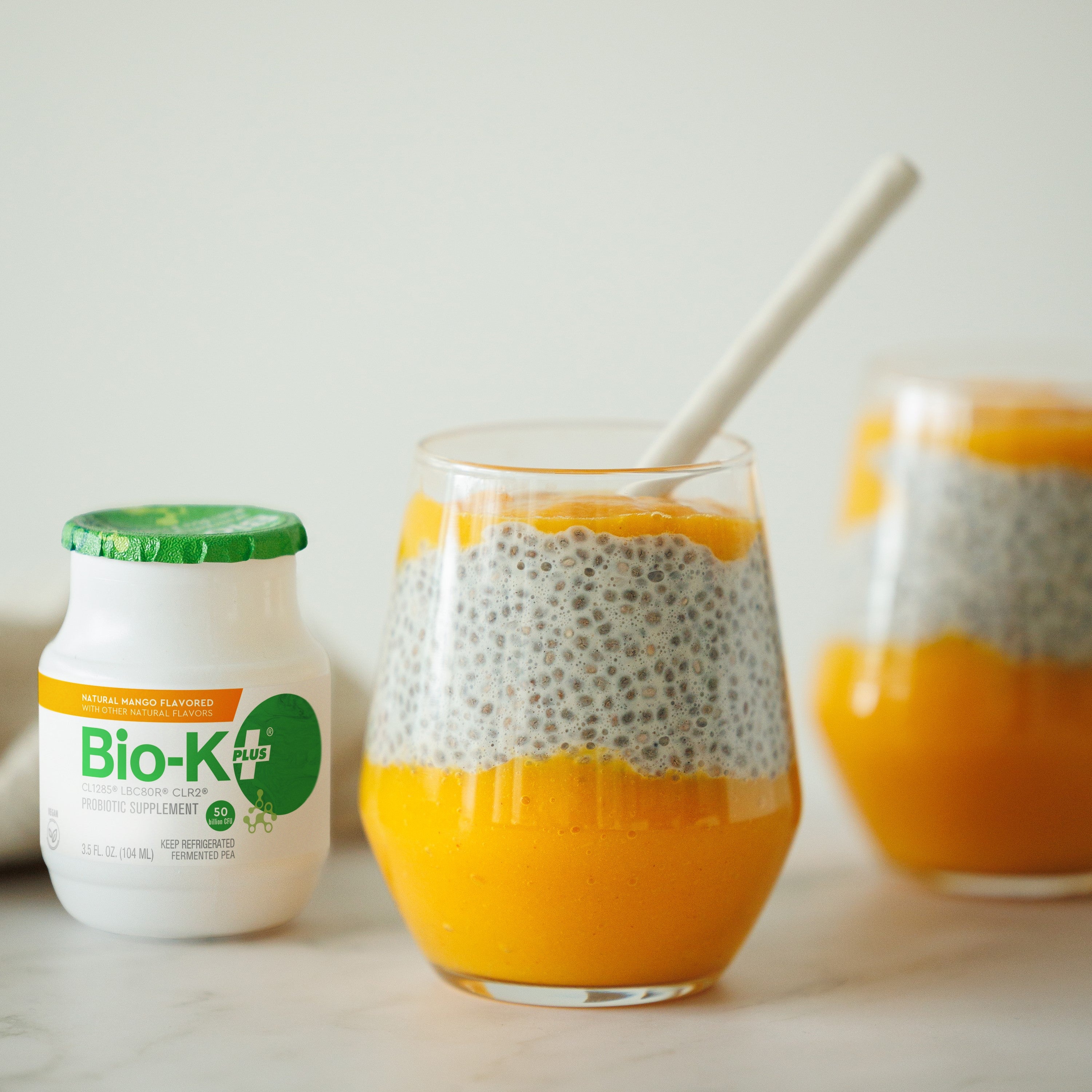 Chia pudding with mango and probiotics – Bio-K+